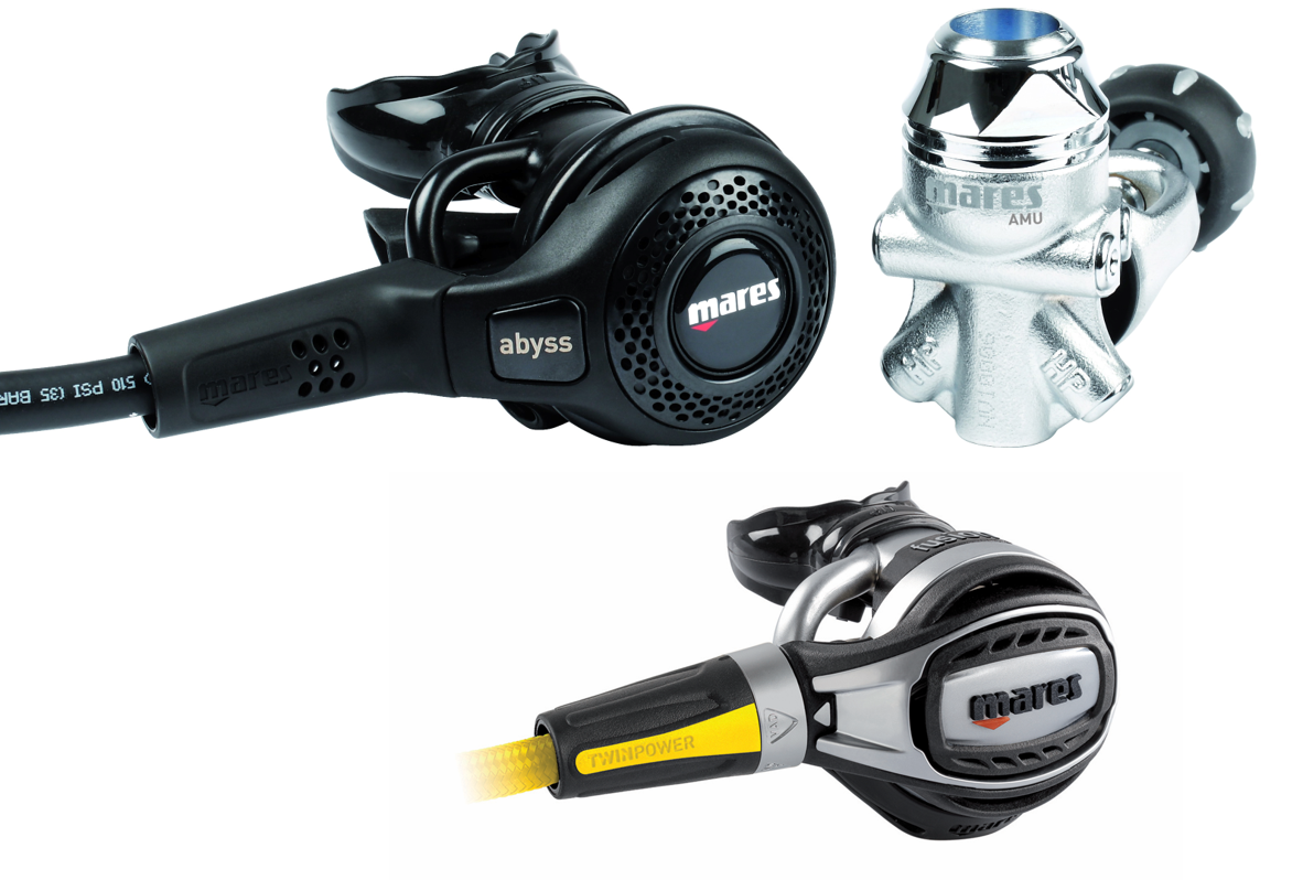 Mares Abyss 22 Navy II DIN + Octopus Fusion-416171 DIN300 + 416544
